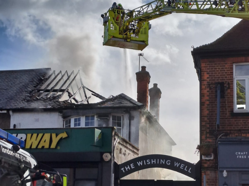 Fire Brigade investigates blaze that ripped through Chingford Subway ...